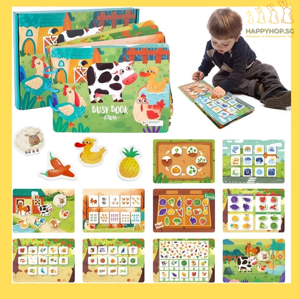 Kids Enlightenment Activity Quiet Busy Book Puzzle Toy Montessori Early ...