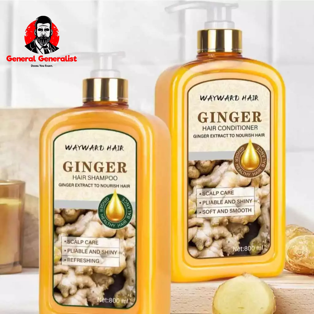 Ginger Set 2 pieces Anti Hair Fall Keratin Moisturizing Smooth Shampoo ...