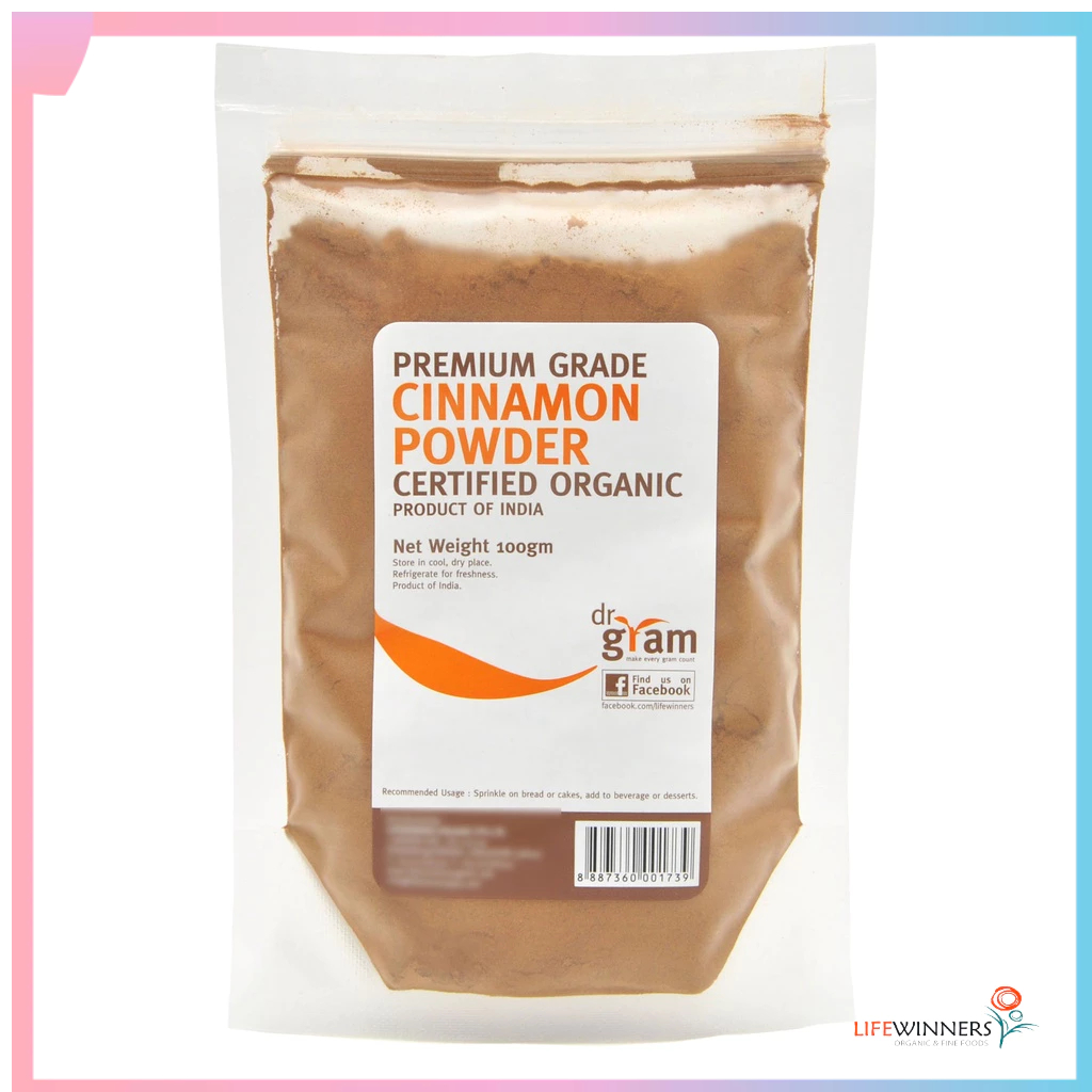 Dr Gram Organic Cinnamon Powder (Premium Grade) 100g (Exp : 15/06/2027 ...