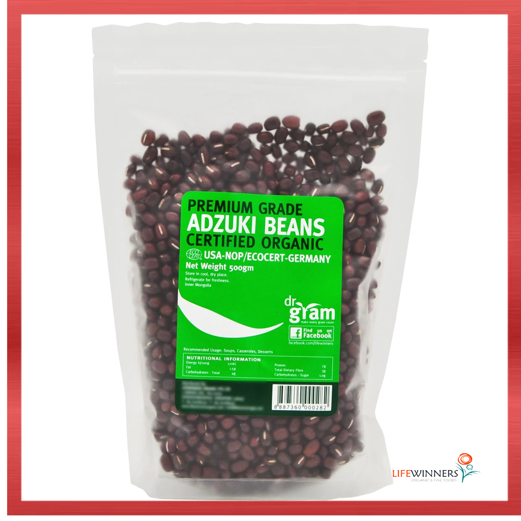 Dr Gram Organic Adzuki Beans 500g (Exp: 15/05/2026) | Shopee Singapore