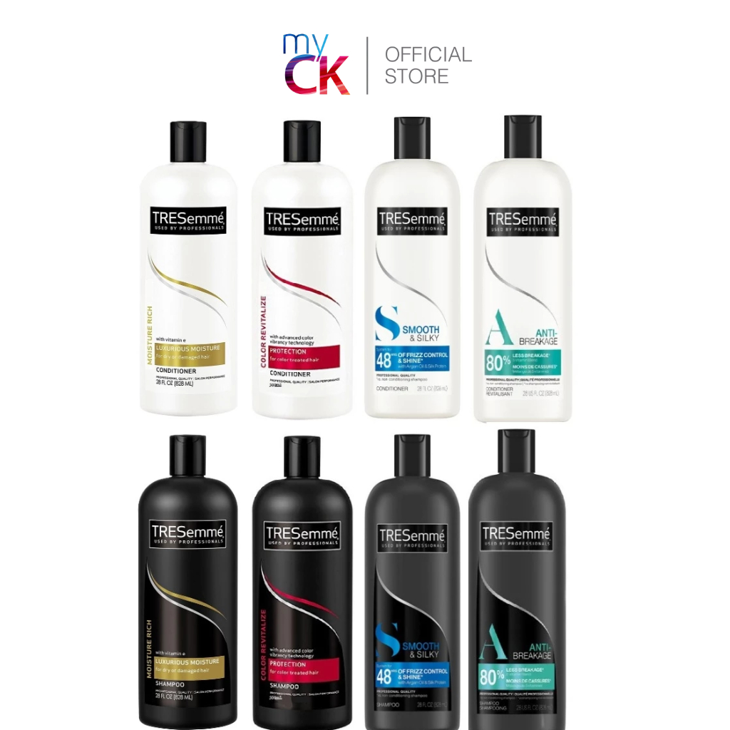 TRESemme Shampoo & Conditioner 828ml (Color Revitalize/Smooth&Silky ...