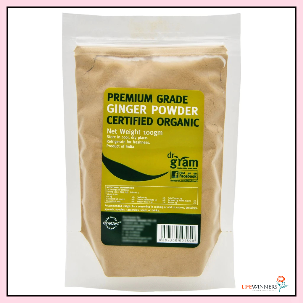 Dr Gram Organic Ginger Powder (Premium Grade) 100g (Exp: 20/10/2027 ...