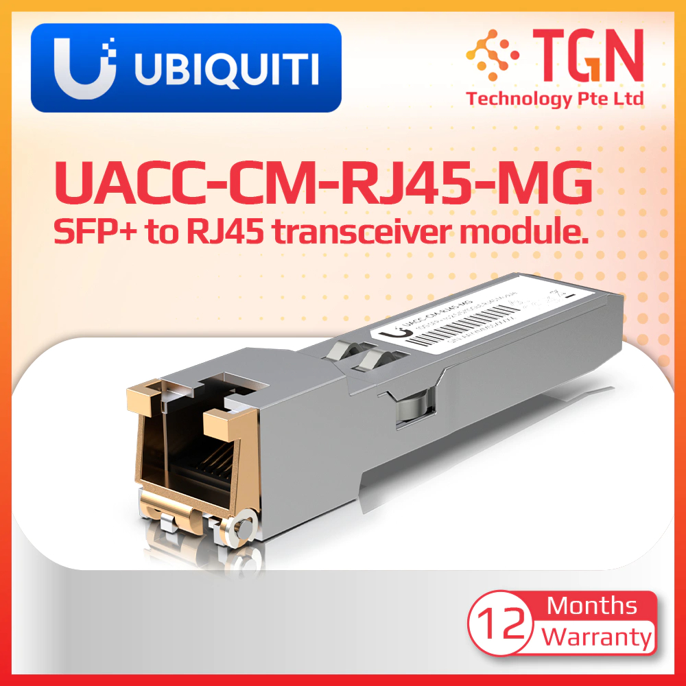 Ubiquiti RJ45 10G Module CM-RJ45-MG SFP+ to RJ45 Transceiver | Shopee ...