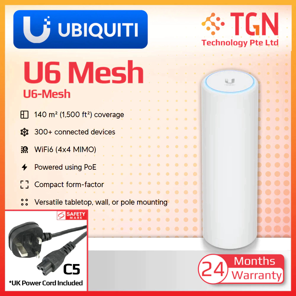 Ubiquiti Unifi Access Point Wifi 6 Mesh U6-Mesh | Shopee Singapore