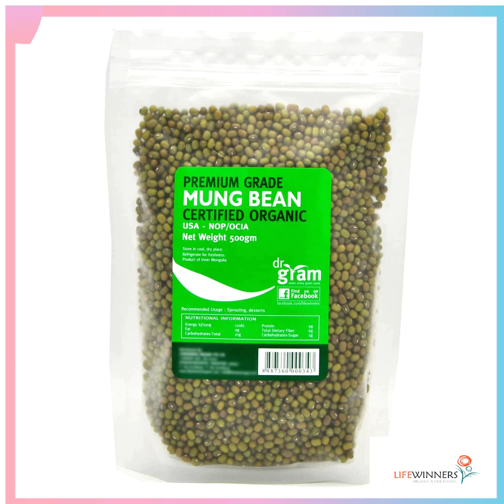 Dr Gram Organic Mung Bean 500g (21/07/2026) | Shopee Singapore