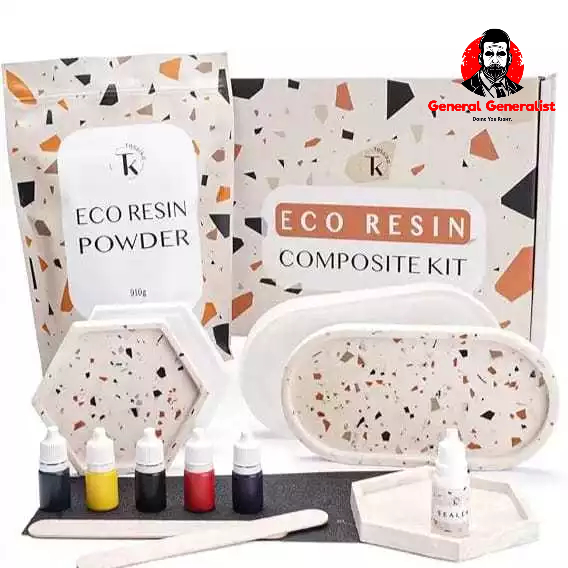 DIY Coaster DIY Tray Eco Resin Kit for Beginners Terrazzo Resin Kit ...