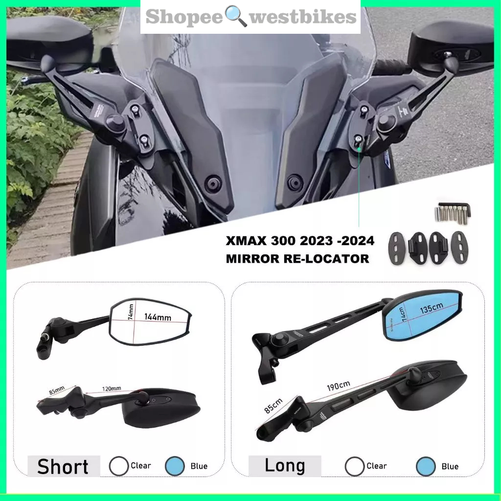 XMAX300 2023-2024 Mirror Bracket for Xmax V2 ONLY | Shopee Singapore