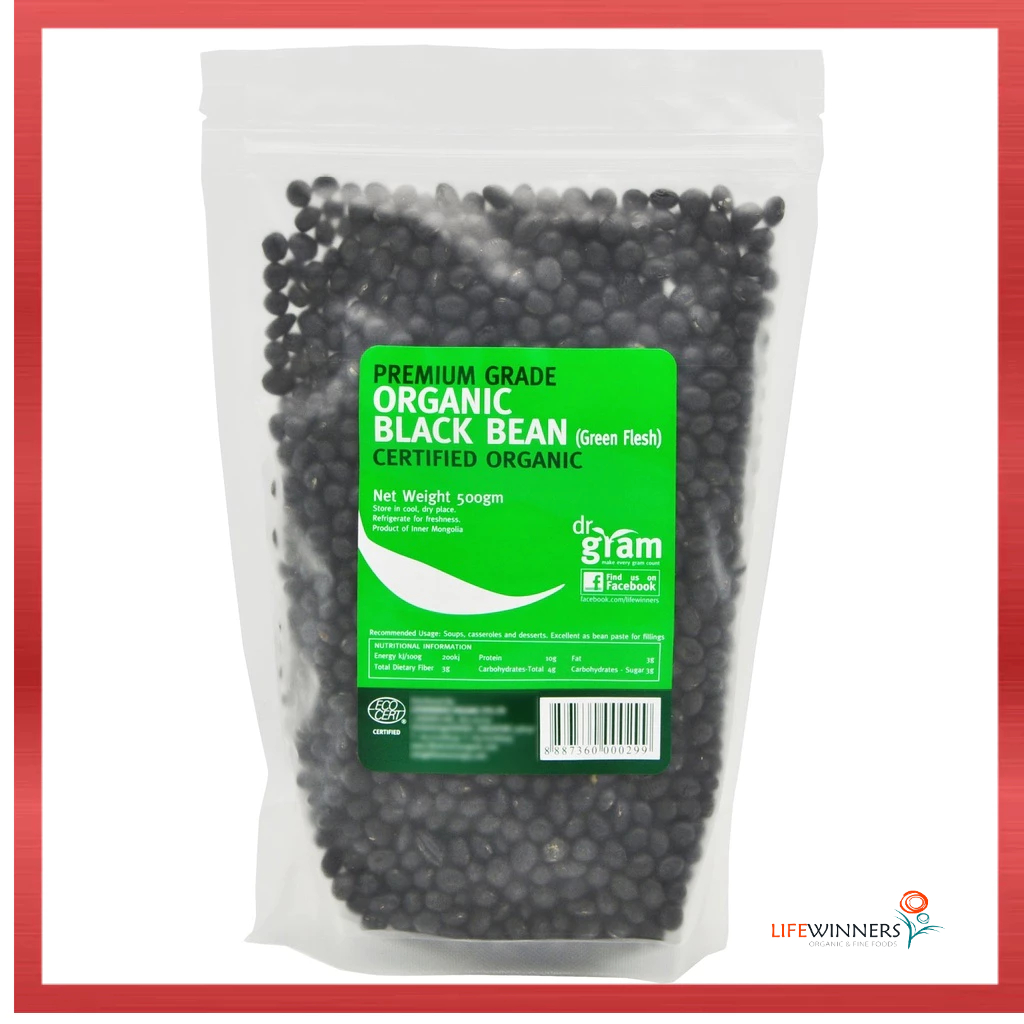 Dr Gram Organic Black Bean- Green Flesh 500g (Exp: 14/10/2026) | Shopee ...