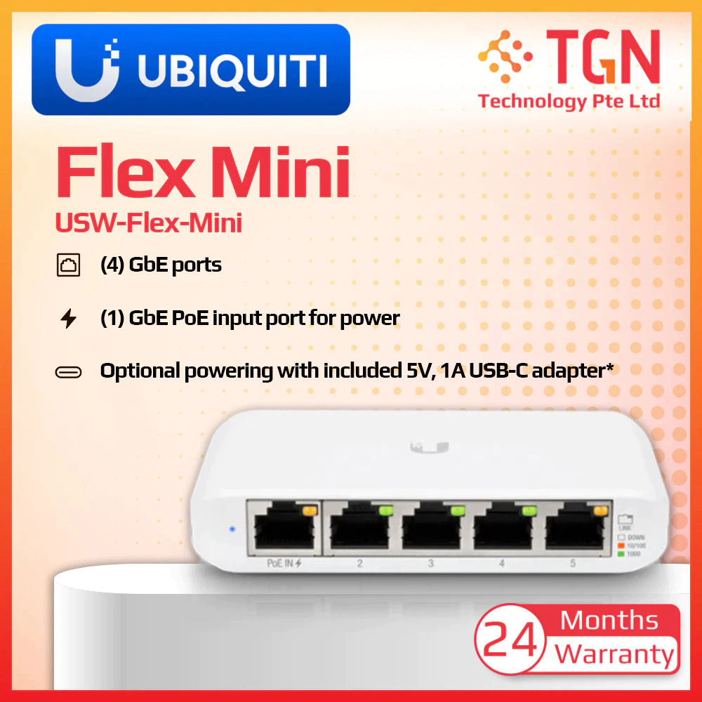 Ubiquiti UniFi USW-Flex-Mini 5 port managed switch *Local 12 months ...