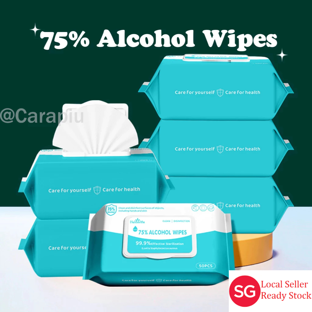 75%Alcohol Wet Wipes 10pcs/50pcs Disposable Wet Wipes for hands/skin ...