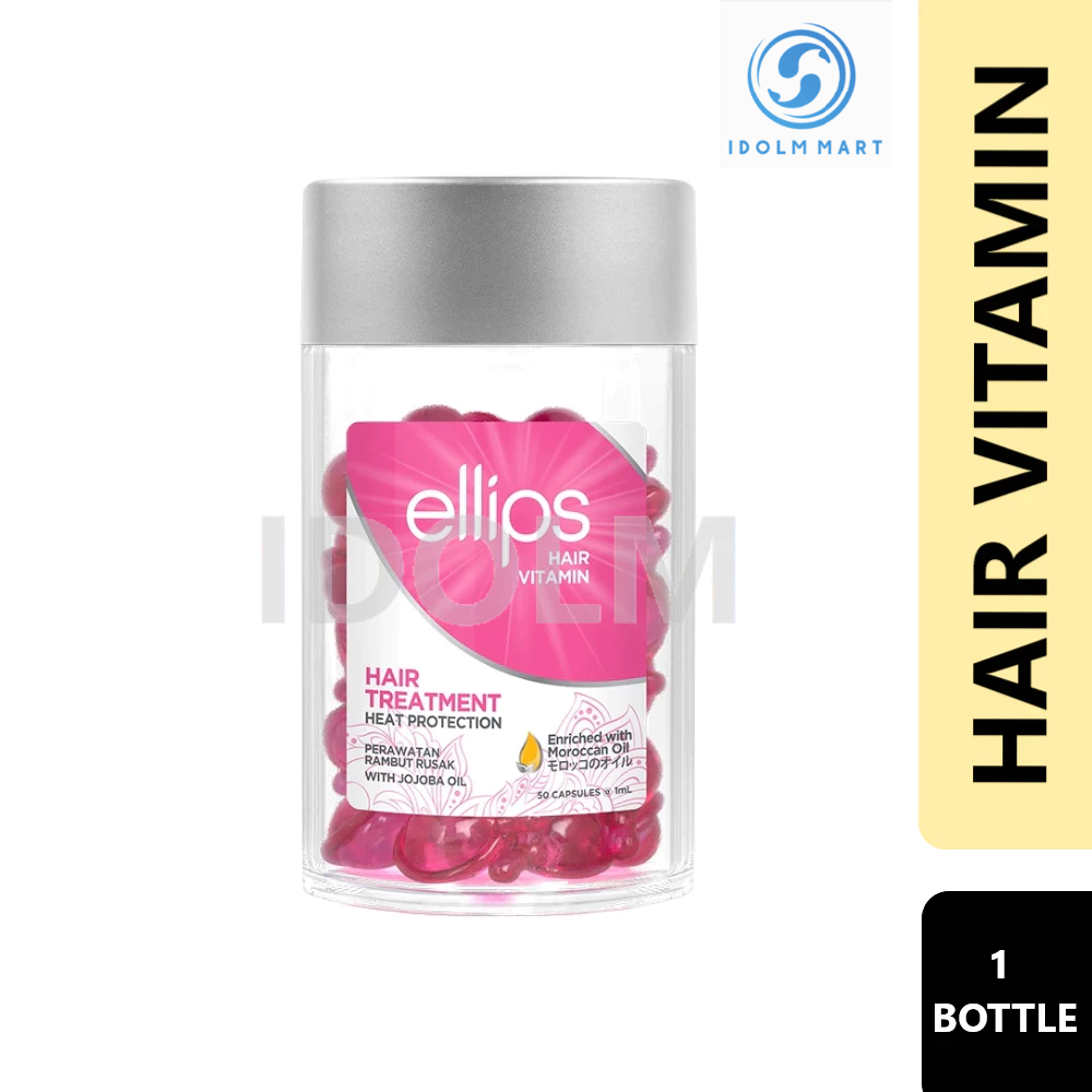 Ellips Hair Vitamin (With Moroccan Oil) 50 Capsules Bottle | Shopee ...