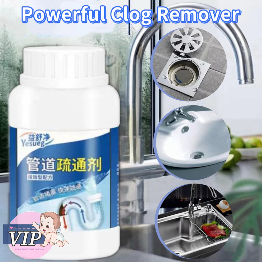 Powerful Toilet Clogging Sewer Sink Drain Cleaner Dredging Agent Powder ...