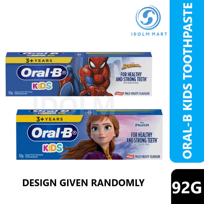 Oral B Kids 3 Years + Toothpaste 92ml ( Design Randomly) | Shopee Singapore