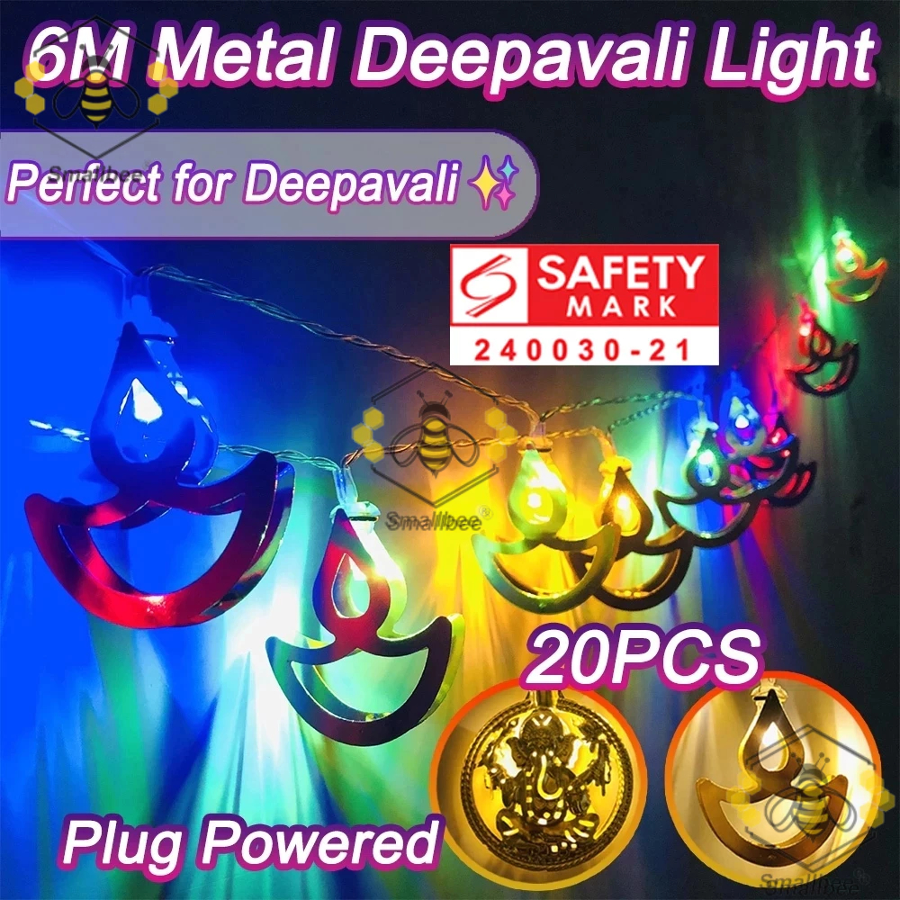 6M 8Modes deepavali lights 20LED LED Fairy lights Diwali light outdoor ...