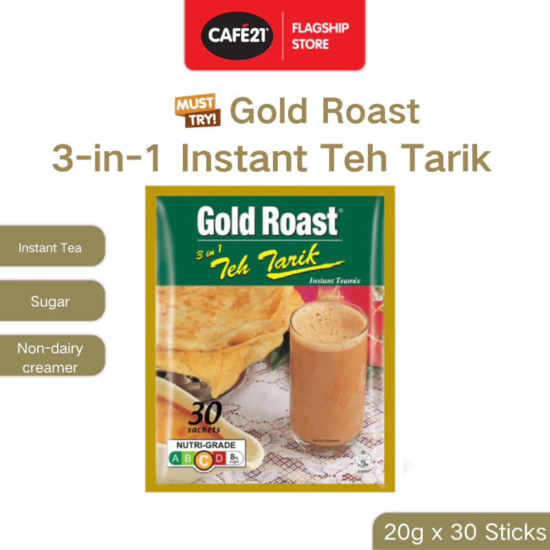 Bundle 2pkts - Gold Roast Authentic 3-in-1 Instant Teh Tarik, 30 ...