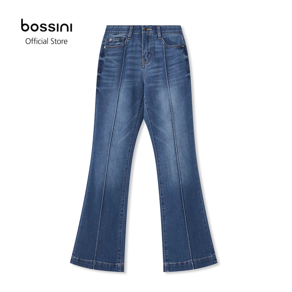 BOSSINI Women's Repreve Denim Flare Jeans | Shopee Singapore