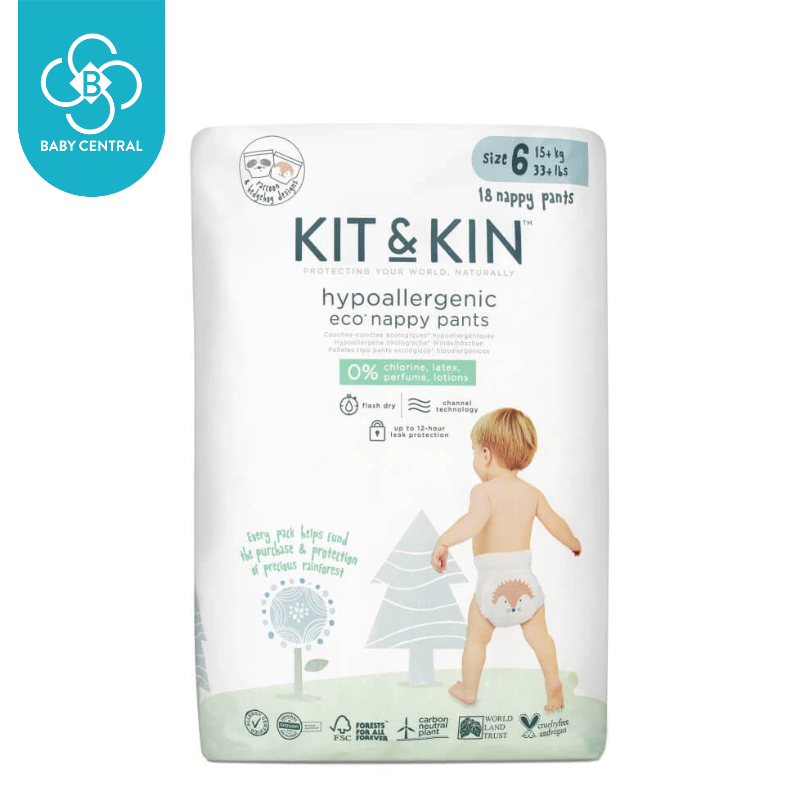 Kit & Kin Eco Nappy Pants Size 6 (15 kg+) - 18pcs | Shopee Singapore