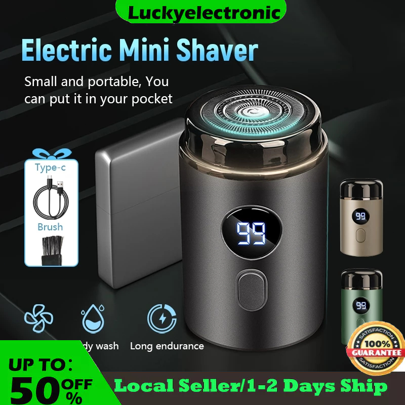 【SG】Electric Mini Shaver aterproof USB Rechargeable Razor Wet and Dry ...