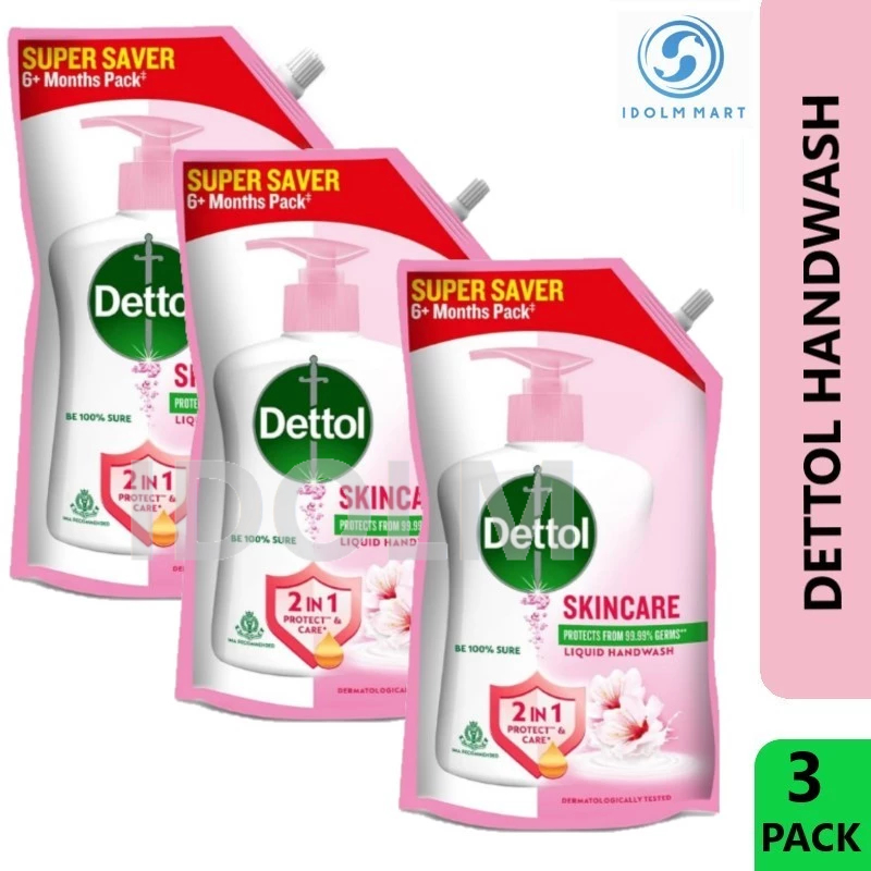 [ Bundle of 3 Packs ] Dettol Skin Care Hand Wash Refill Packs , 675ml ...