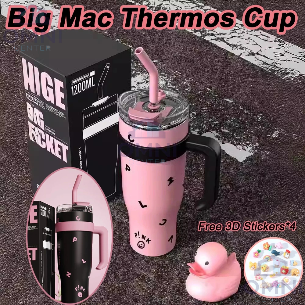 1250ML Big Mac Thermos Cup Vacuum Ice And Warm Preservation 304 ...