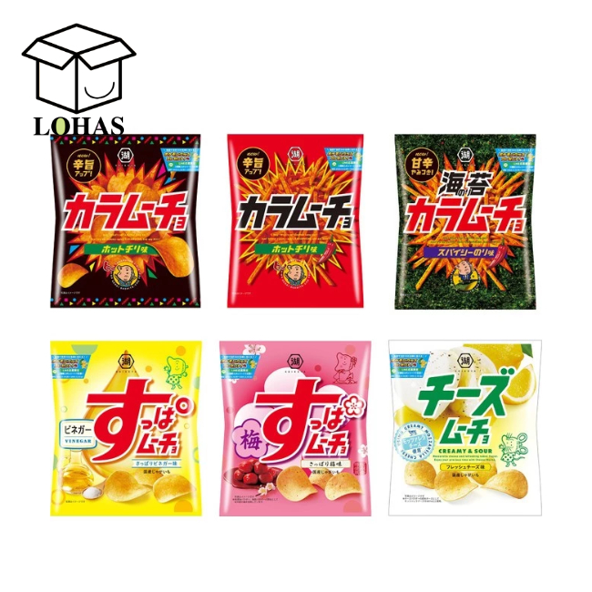Japan Koikeya KARAMUCHO Suppamucho Sour Plum Ume Potato Chips / Sticks ...