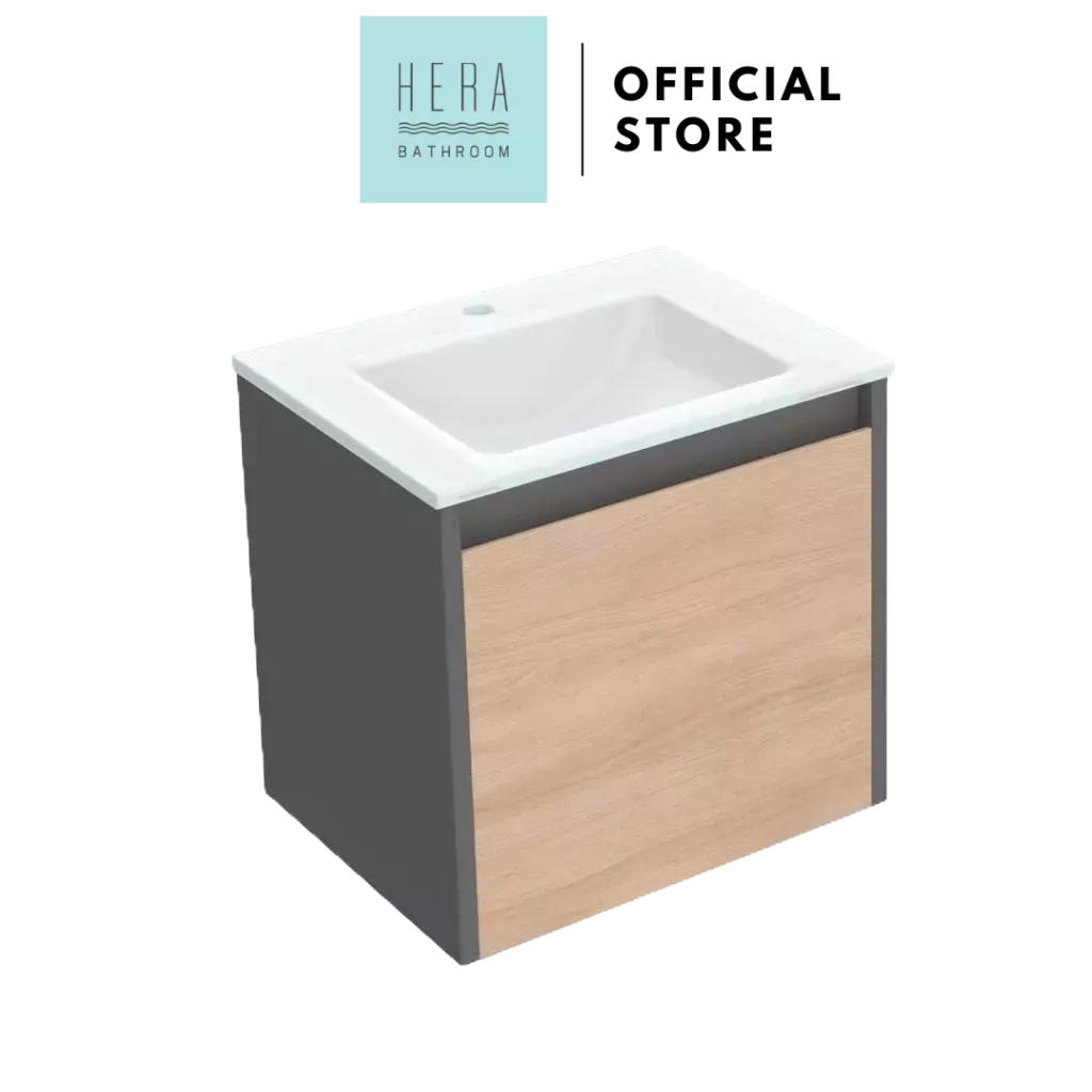 HERA 40 Waterproof Vanity Cabinet 50CM & 60CM & 80CM Pine | Shopee Singapore