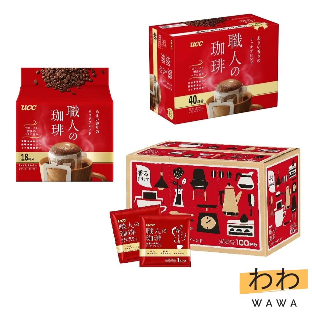UCC Craftsman's Coffee, Sweet Aroma Drip Coffee, 18/36/100 packs, Japan ...