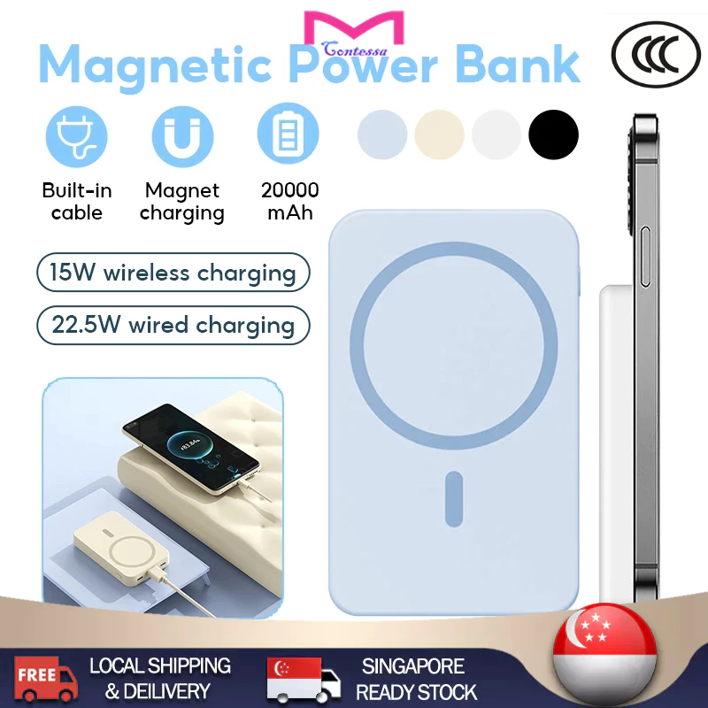 【CCC Certificate】20000mAh Magnetic Powerbank 22.5W Fast Charging ...