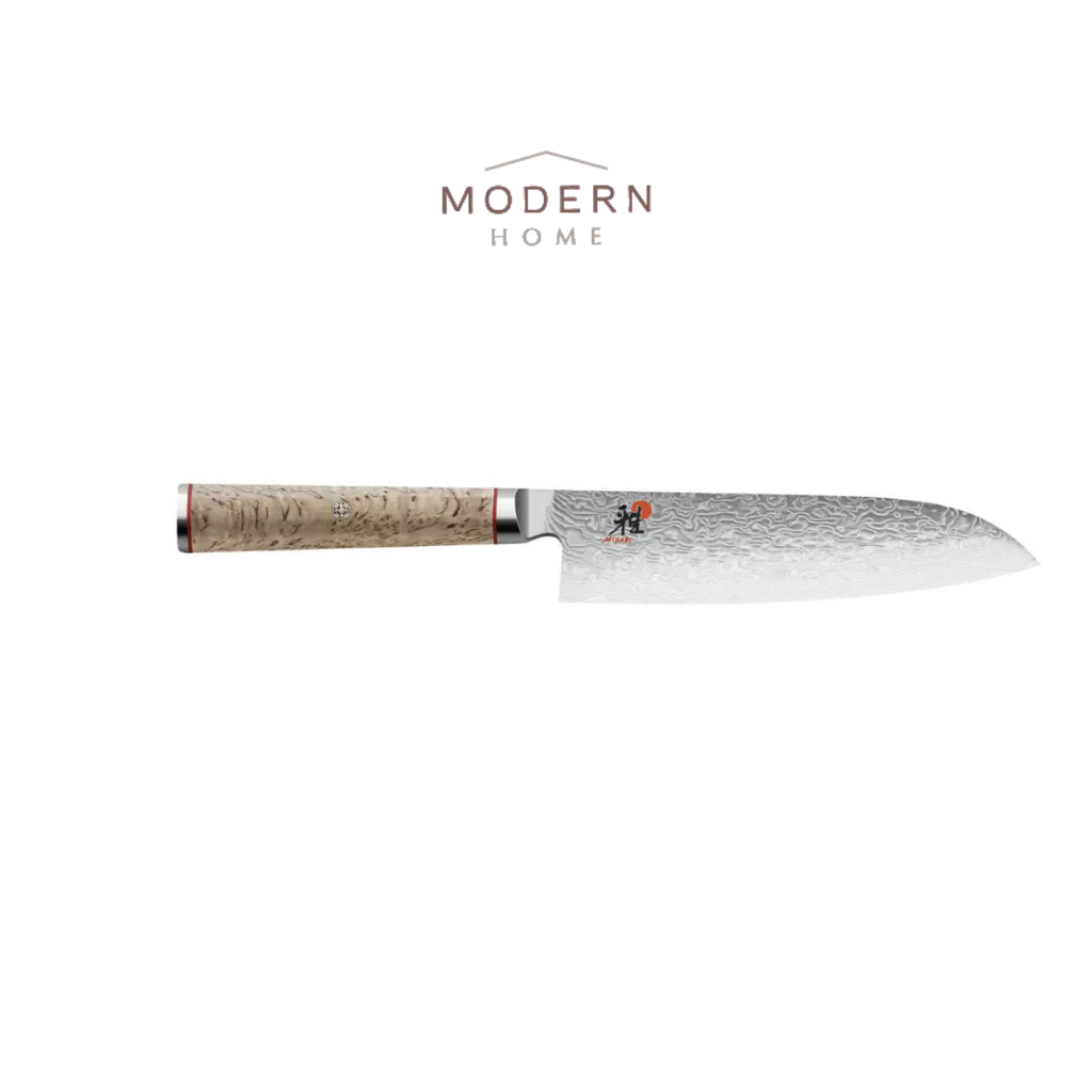 Miyabi 5000MCD-B 18cm Birchwood Damascus Santoku Knife | Shopee Singapore