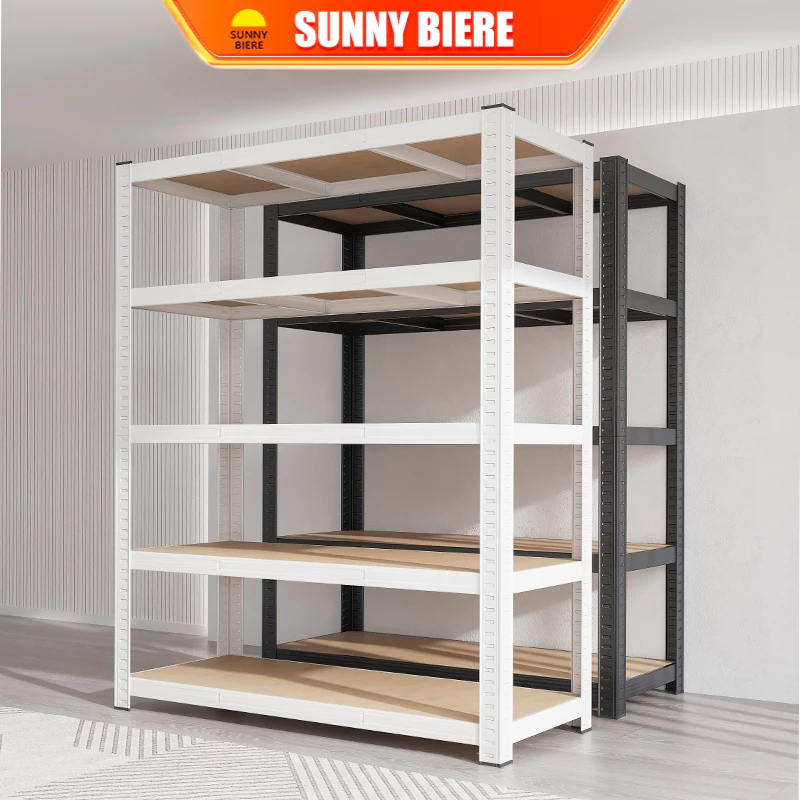 SNBAdjustable Rack Boltless Rack 3/4/5 Layer Metal Storage Shelf ...