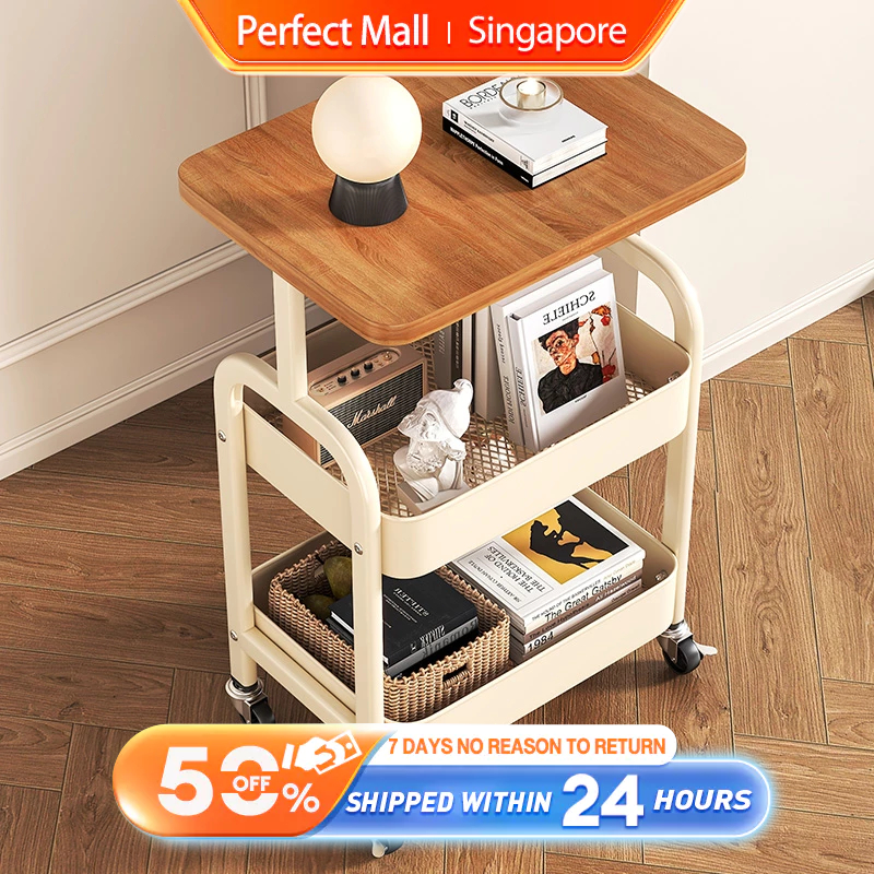 PM Movable Bedside Table Coffee Side Tables Portable Sofa Side Table ...