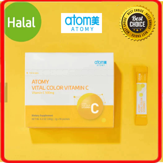 Atomy Color Food Vitamin C Powder 2g x 90 packets, Halal certified ...