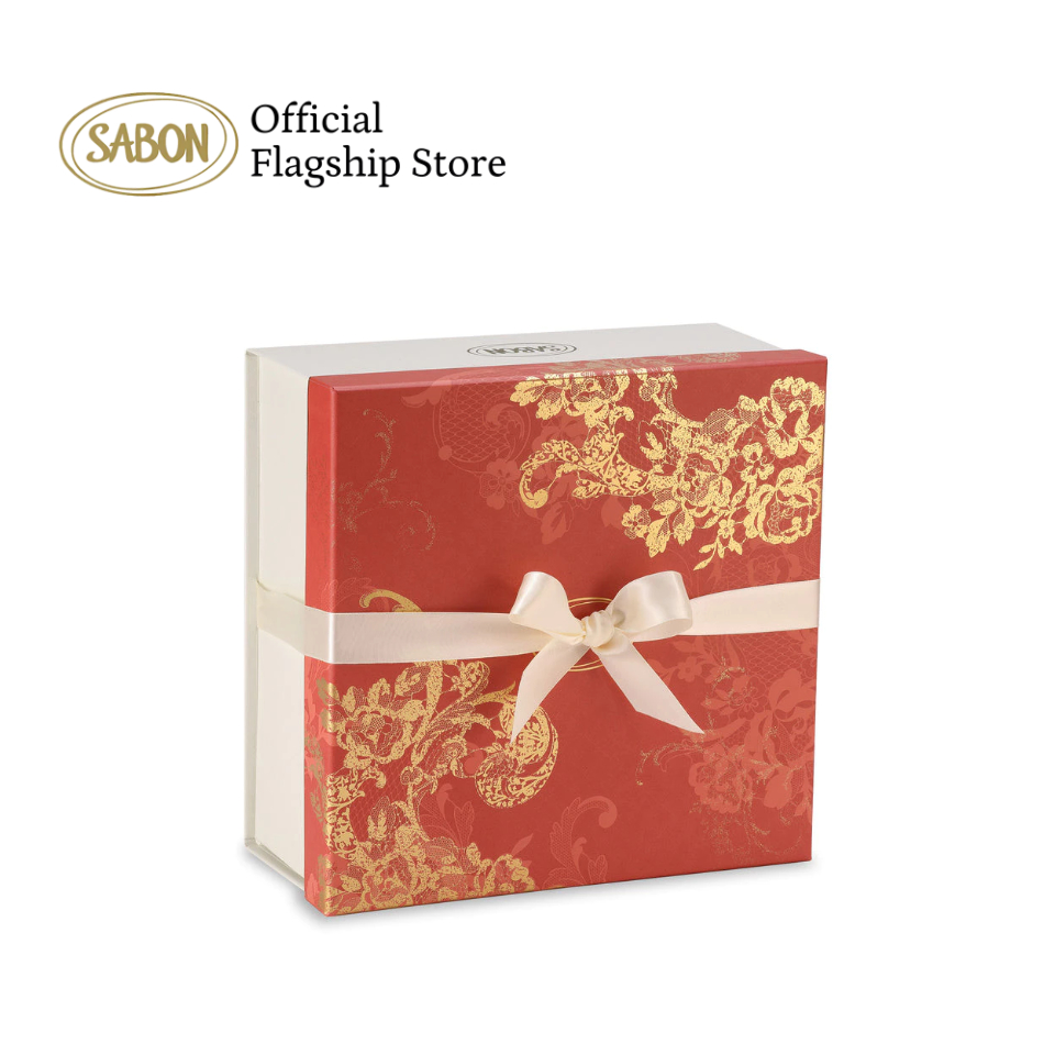SABON Luxury Red Coral Gift Box - Large | Shopee Singapore