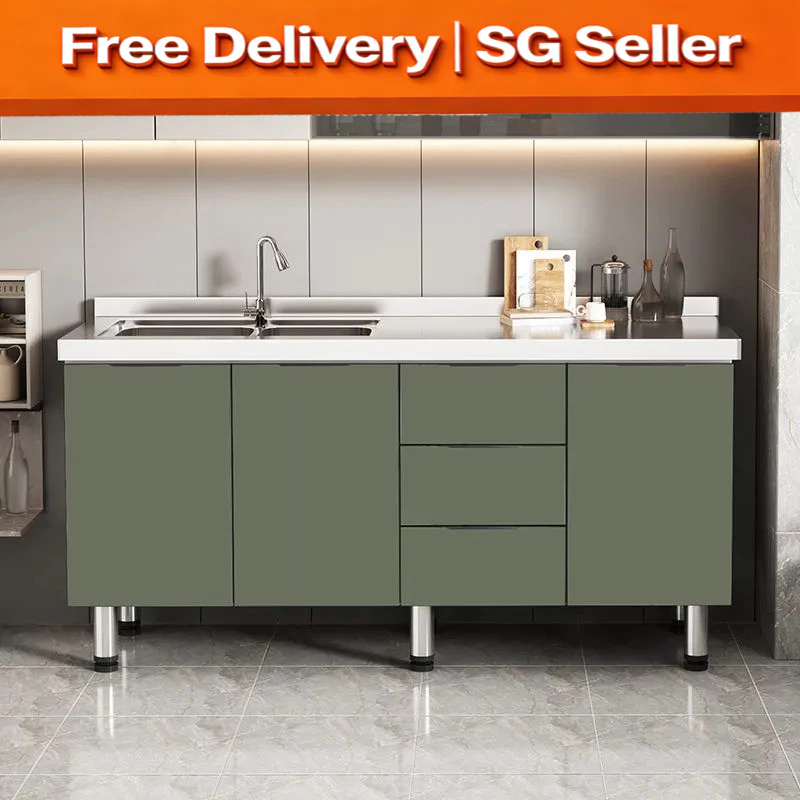 Stainless Steel Kitchen Large Capacity Multi functional Storage Cabinet ...