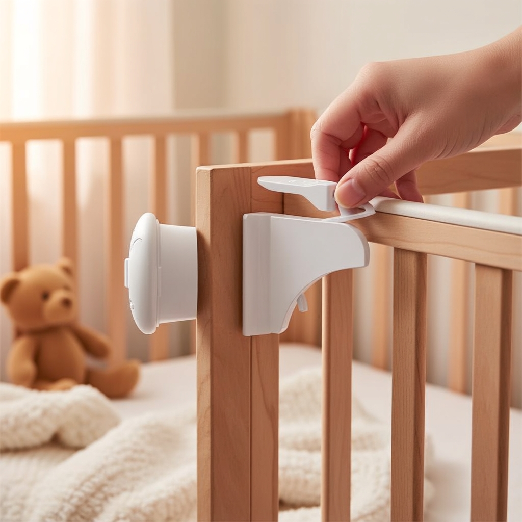 Kids Security Drawer Latch with Magnetic Lock for Child Protection ...