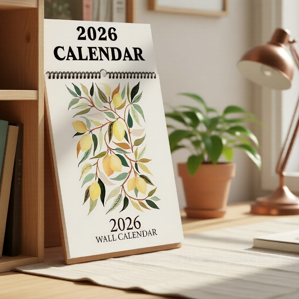1pc 2026 Wall Planner, Botanical Fruit Art, 12-Month Designs, Study ...