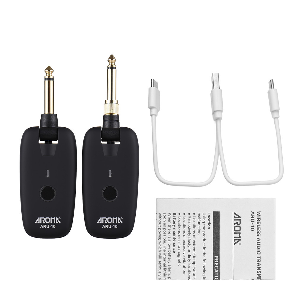 AROMA Wireless Guitar System Rechargeable Portable UHF Guitar ...