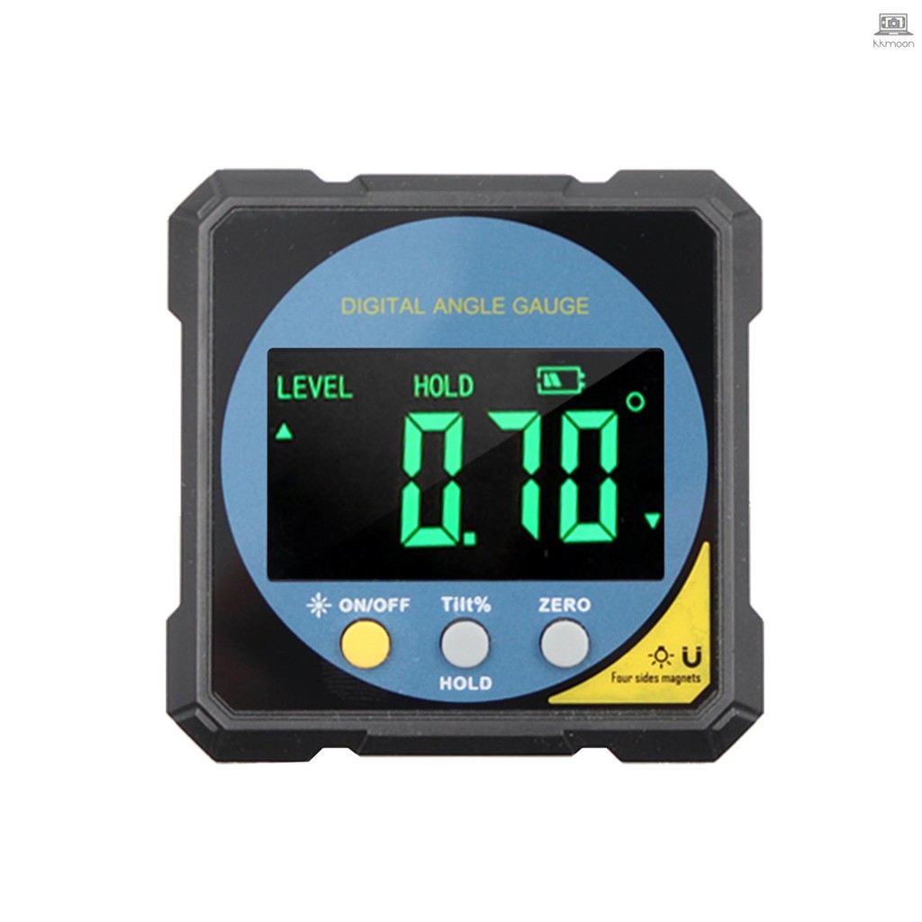 Two-sided Laser Digital Protractor Magnetic Inclinometer 4 x 90° Angle ...