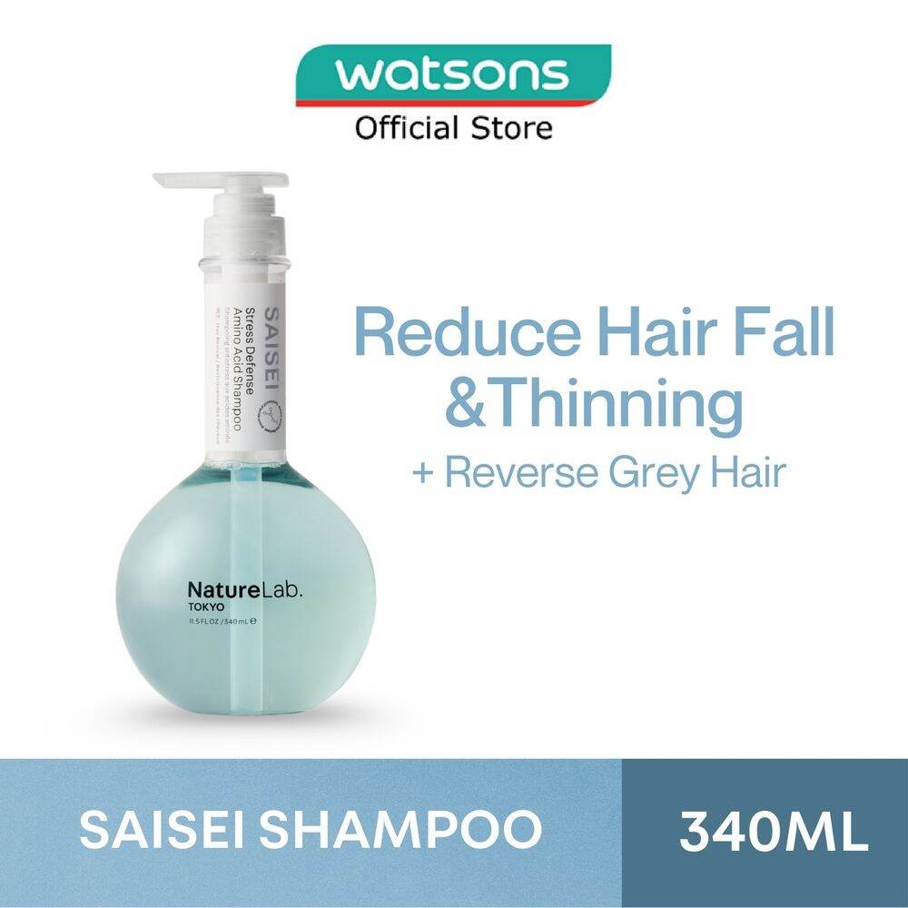NATURELAB TOKYO Saisei Stress Defense Amino Acid Shampoo 340ml | Shopee Singapore