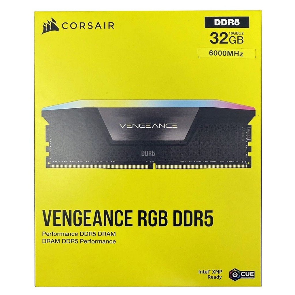 Corsair VENGEANCE RGB 32GB (2x16GB) DDR5-6000 CL36 Memory Kit ...