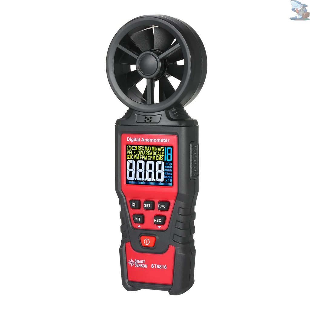SMART SENSOR ST6816 Handheld Digital Anemometer Wind Speed Measurement ...
