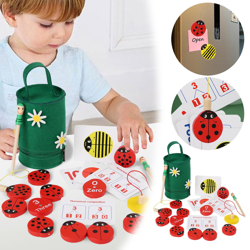 Counting Montessori Wooden Counting Toy For Girls 3 4 5 Year Old ...