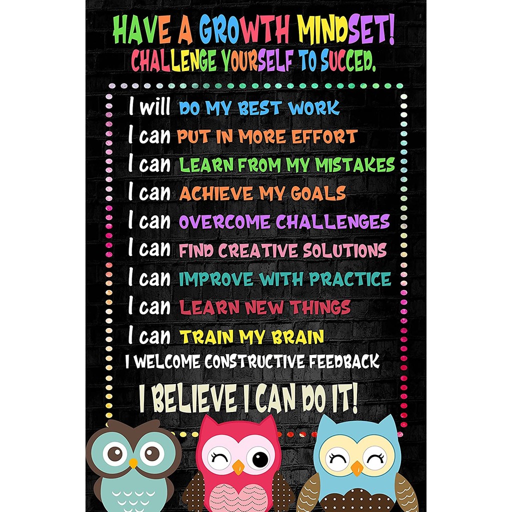Have a Growth Mindset Poster For Teacher Classroom Printable Posters ...