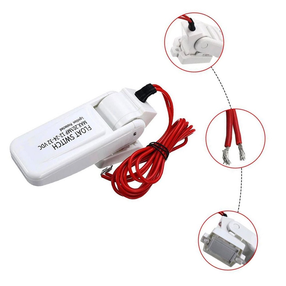 [HOT]12V/24V/32V Automatic Float Switch Marine Bilge Pump Automatic Marine Sensor | Shopee Singapore