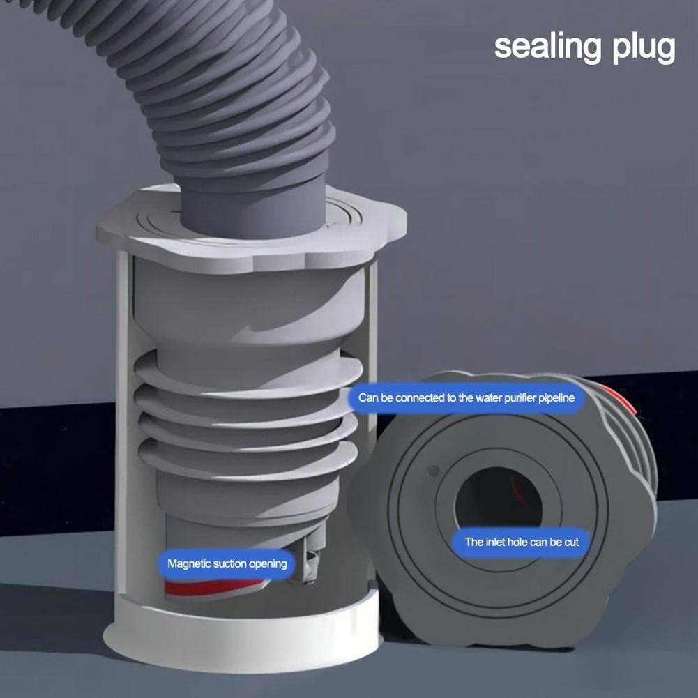 [JELLY] Silicone Drains Sewer Pipe Sealing Ring Kitchen Washing Machine ...