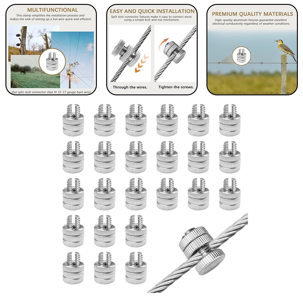 Ready Stock 24pcs open bolt connectors pen bolt joint clip wire ...