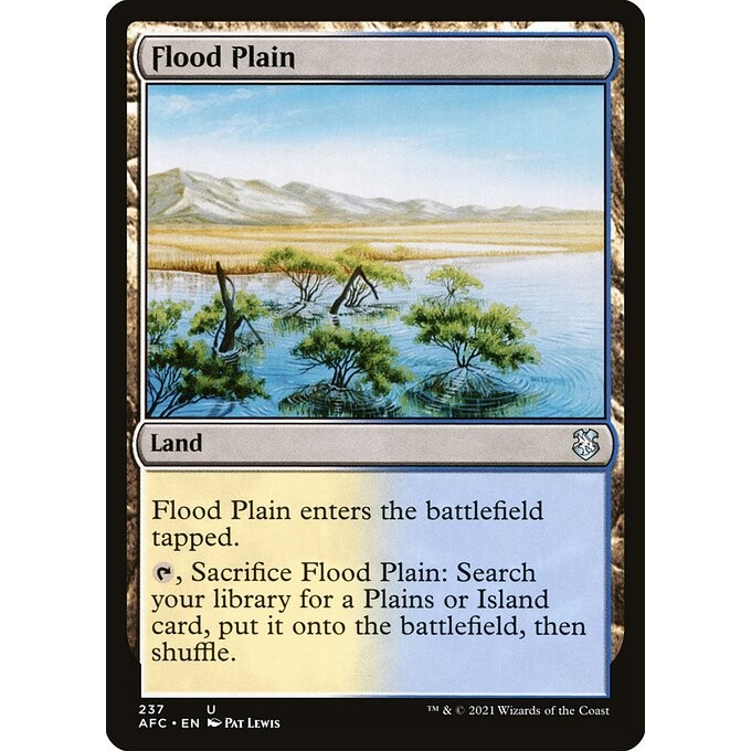 MTG Flood Plain - AFC (237) [Forgotten Realms Commander] Magic: The ...