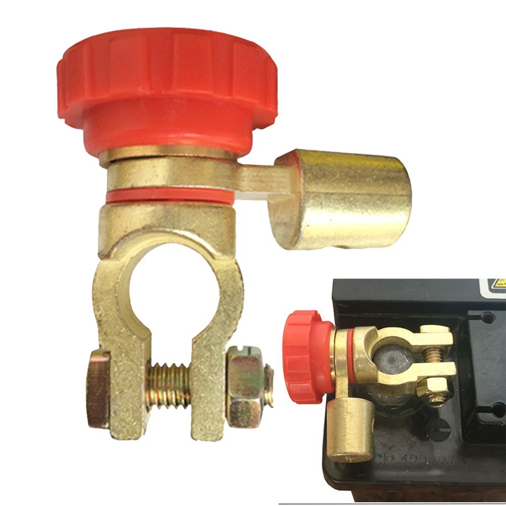 Big Car Battery Disconnect Switch Isolator Cut Off Switch 17mm (Red ...