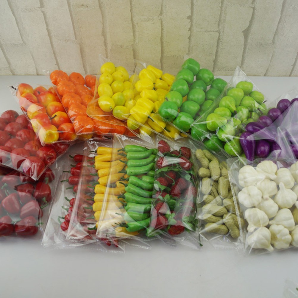 [HOT] 20 Pcs Artificial Vegetables Fake Red Chili Corn Potato Model ...