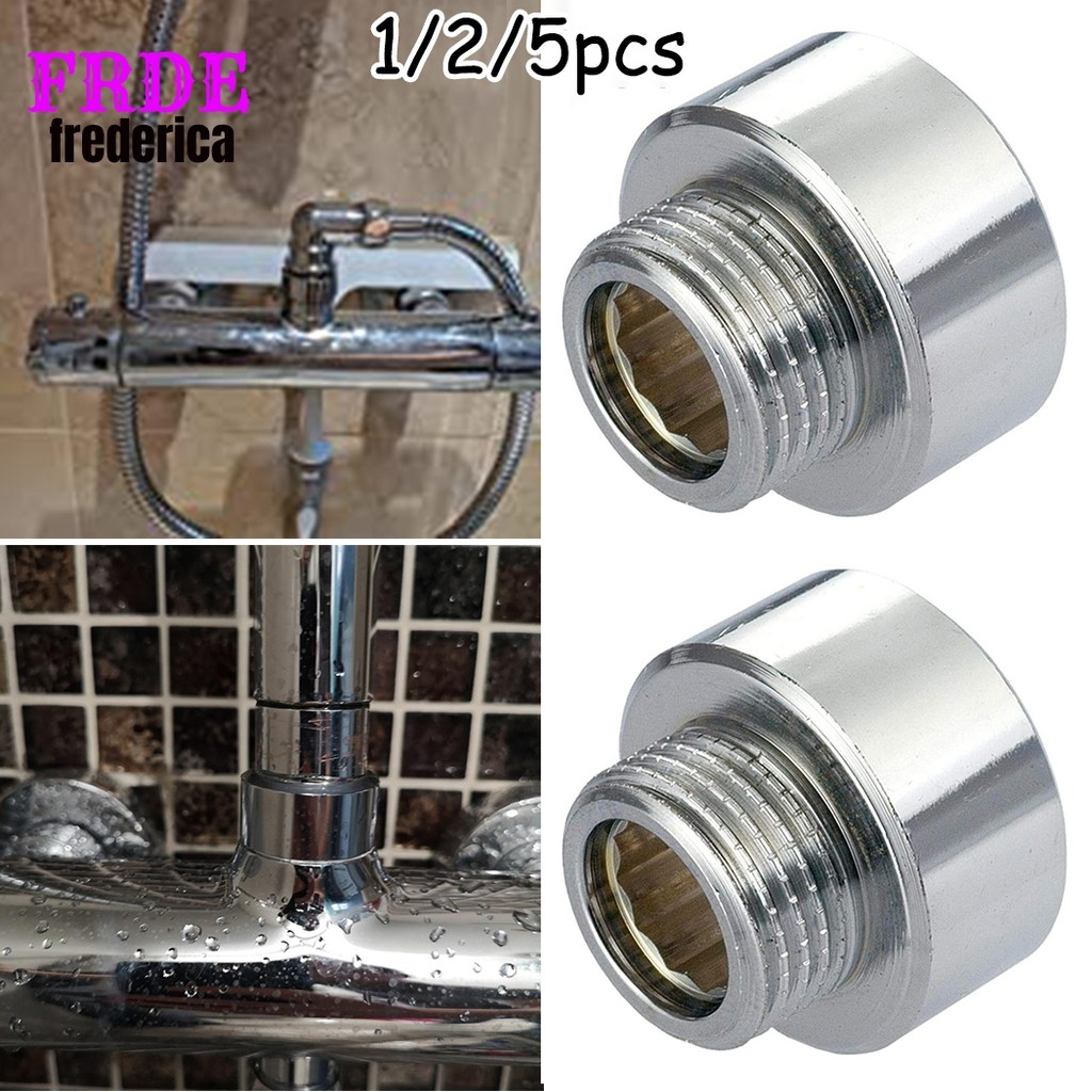 【FRDE】Shower Hose / Head Adaptor 3/4" Female To 1/2" Male BSP Chrome ...